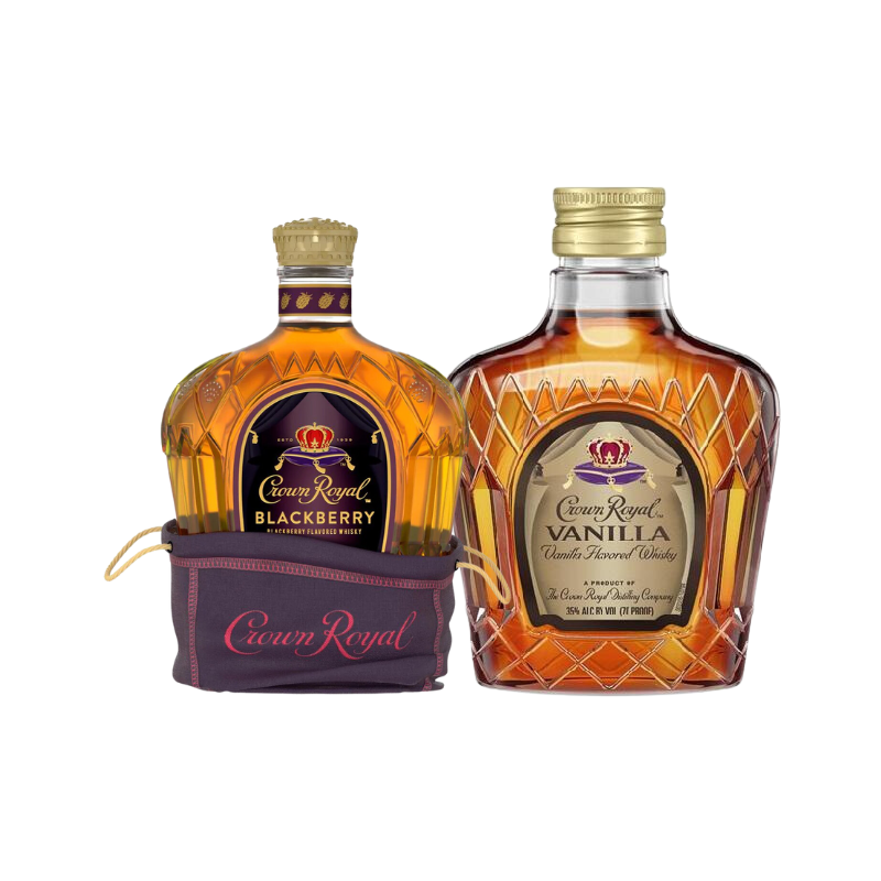 Crown Royal Blackberry 750ML and Crown Royal Canadian Whisky Vanilla 1 ...